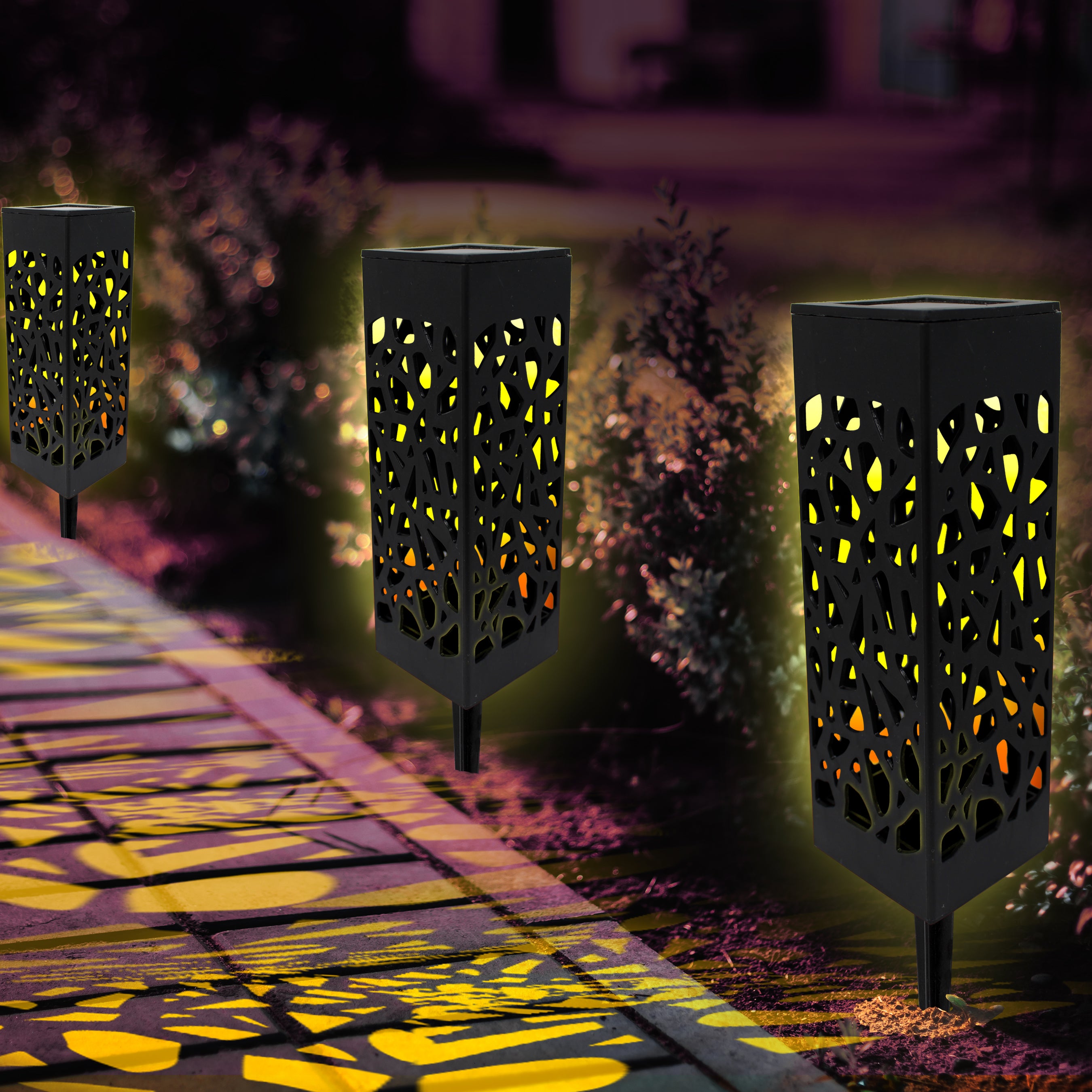 Solar Powered Outdoor LED Path Lights 2 Pack – Aduro Products