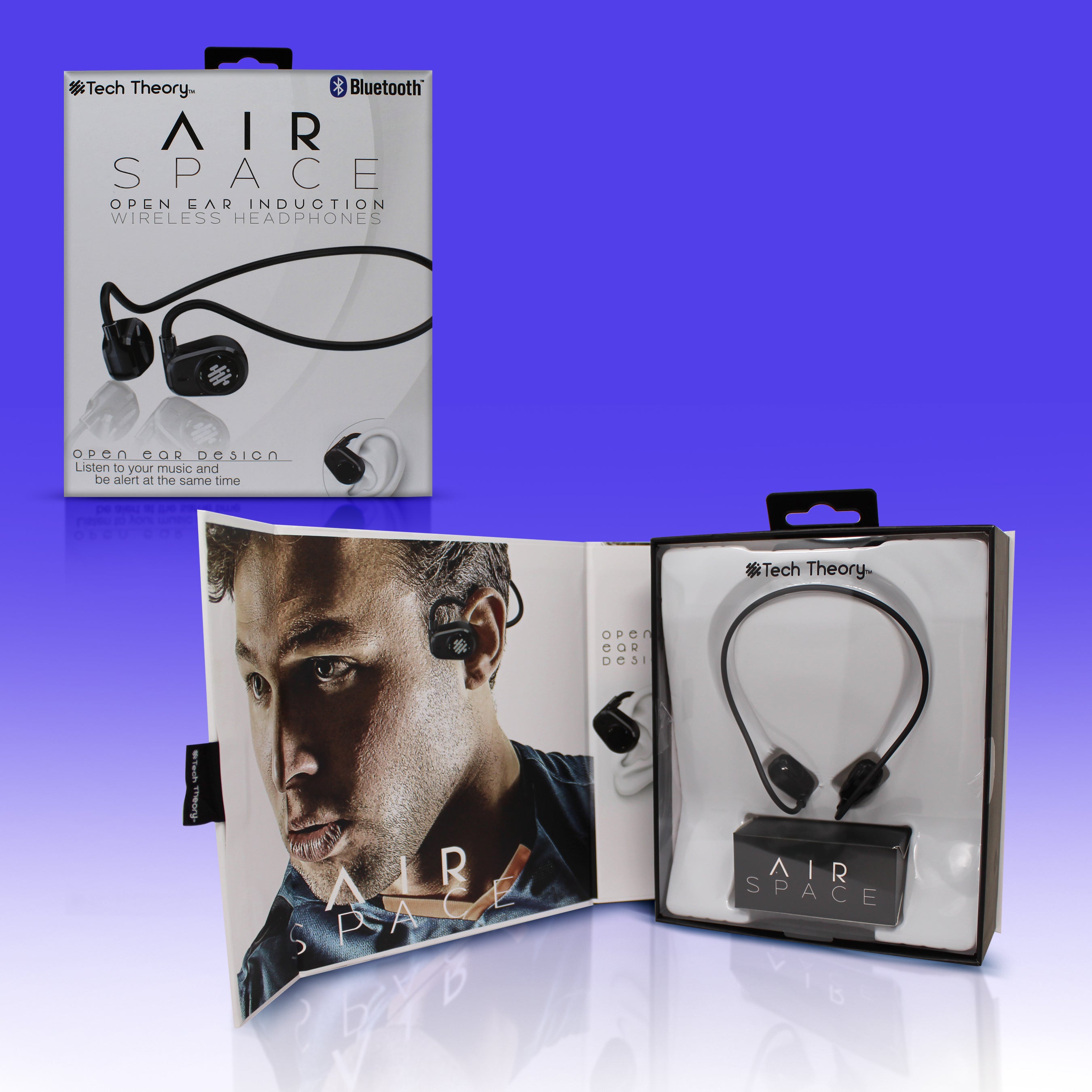 Tech Theory Air Space Open Ear Bone Conduction Wireless Headphones ...