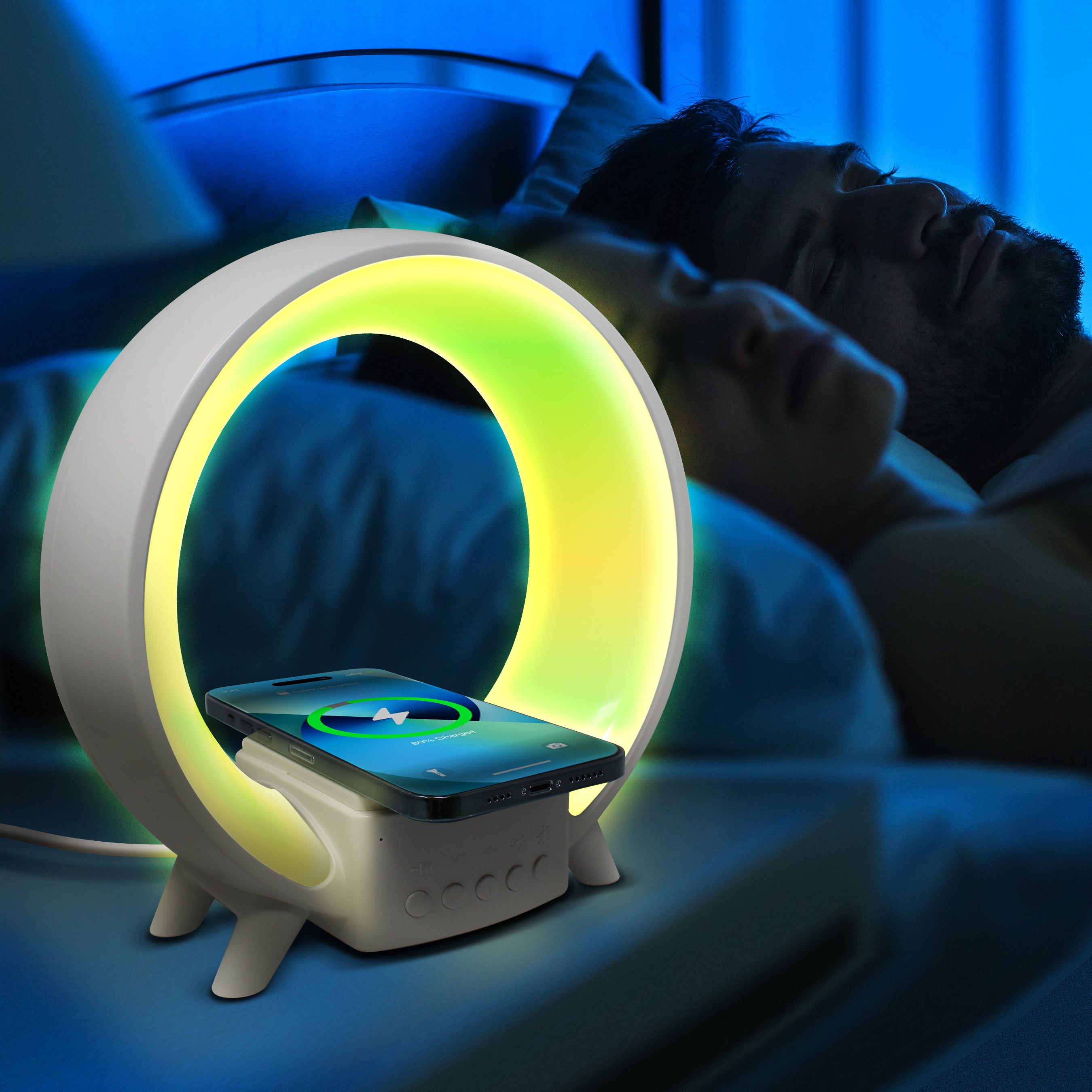 SoundSphere RGB Light Show Speaker with Wireless Charger – Aduro Products