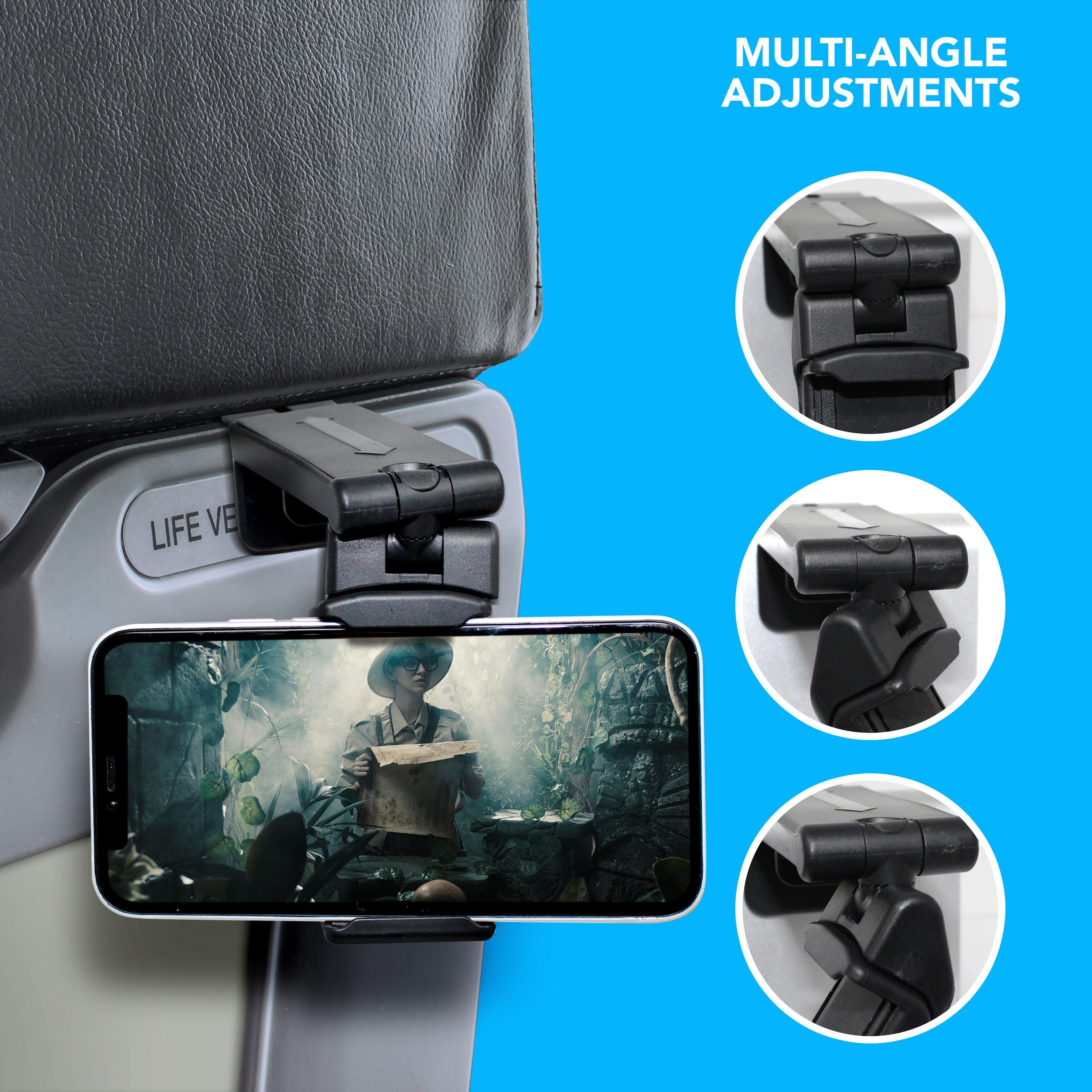U-Fly Universal In-Flight Adjustable Airplane Phone Mount – Aduro Products