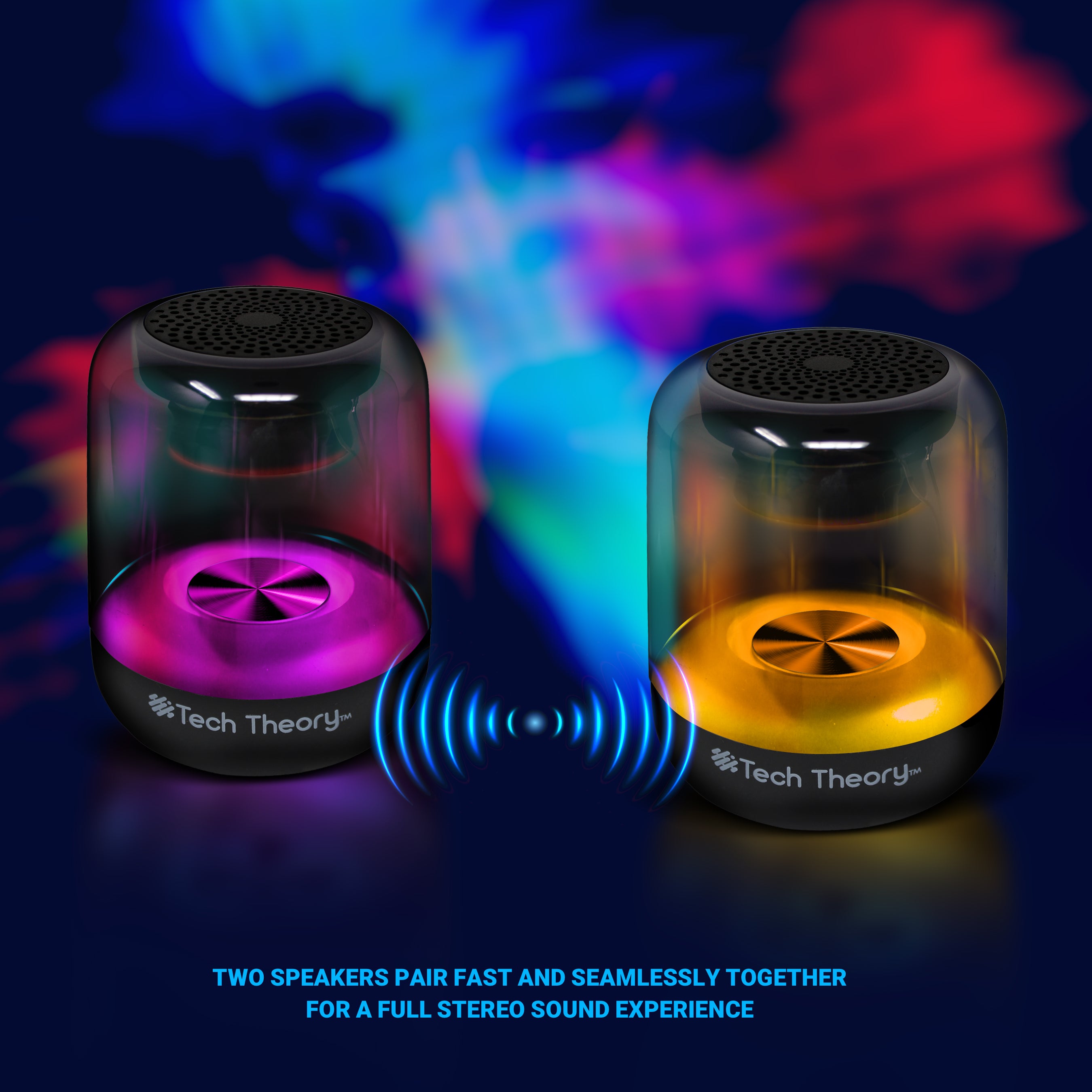 Tech Theory Duet LED True Wireless Speakers – Aduro Products