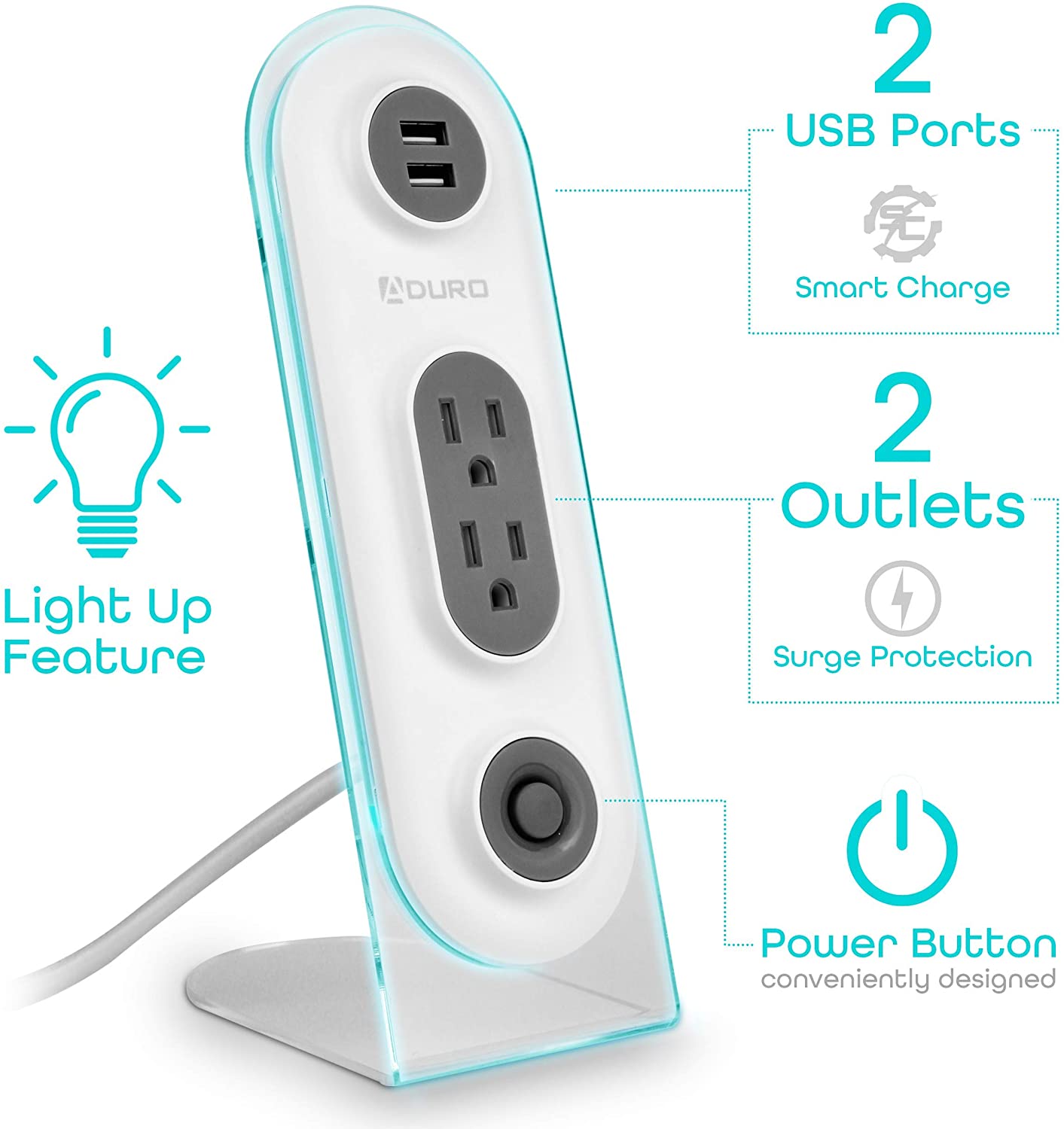 Aduro Surge Duo Dual USB & Dual Surge Charging Station – Aduro Products