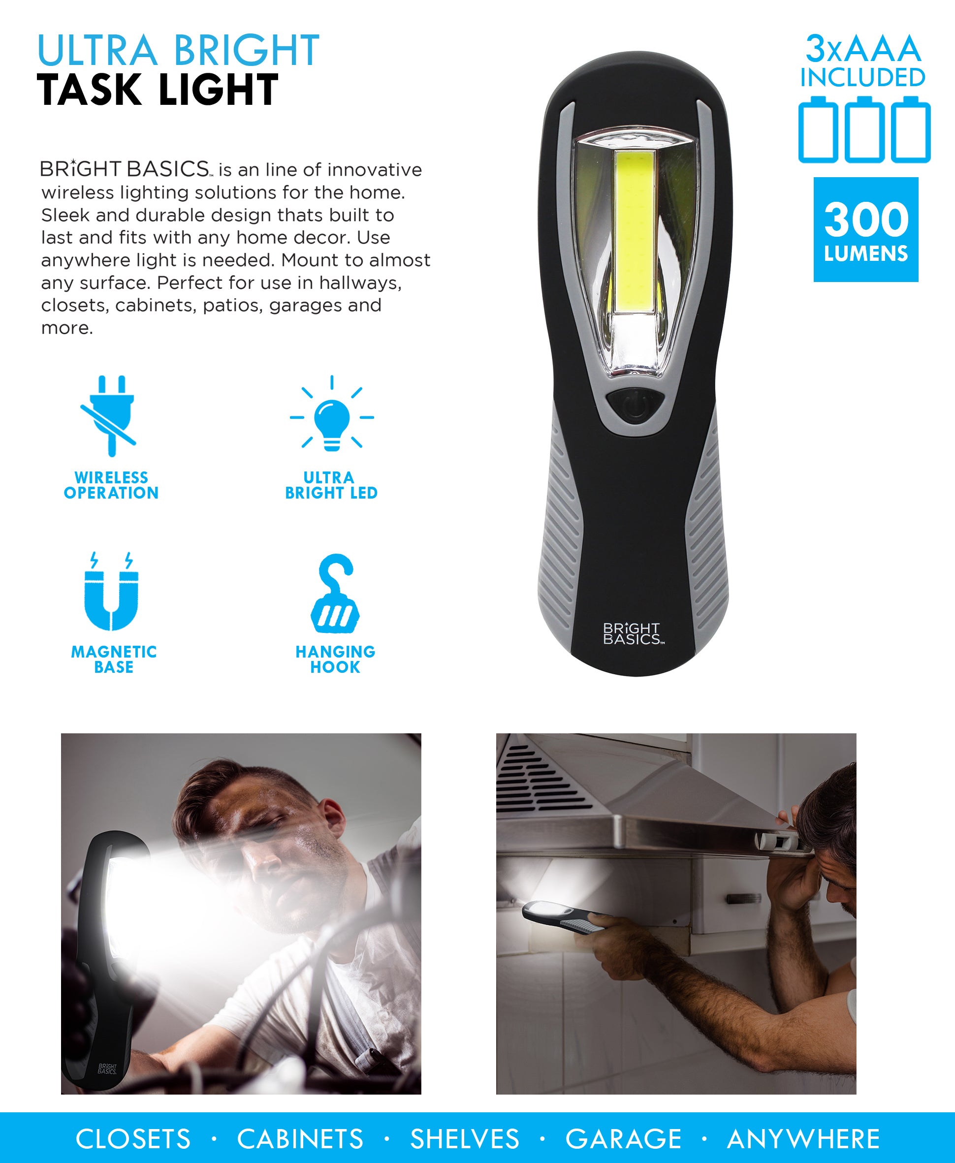 Bright Basics Ultra Bright Task Light – Aduro Products