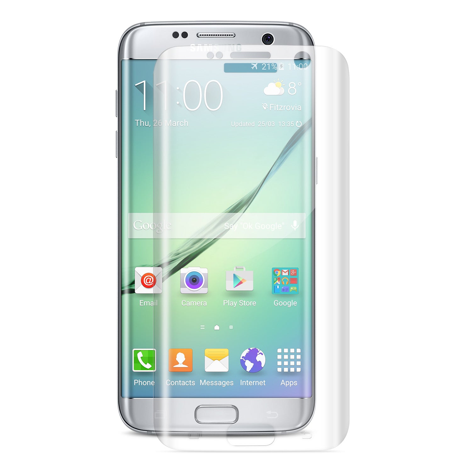 SHATTERGUARDZ Tempered Glass Screen Protector: Galaxy 7 Edge – Aduro ...