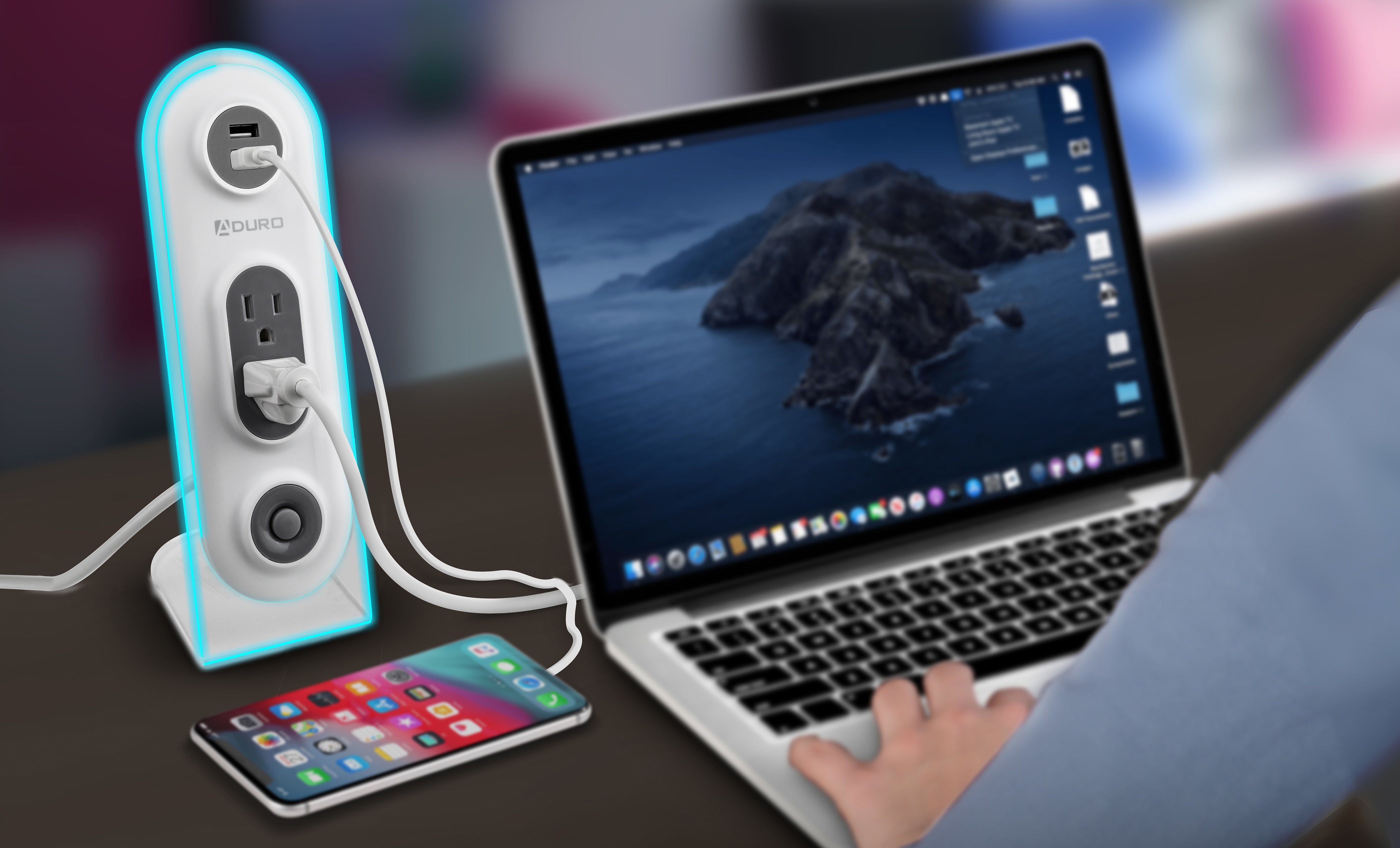 Aduro Surge Duo Dual USB & Dual Surge Charging Station – Aduro Products