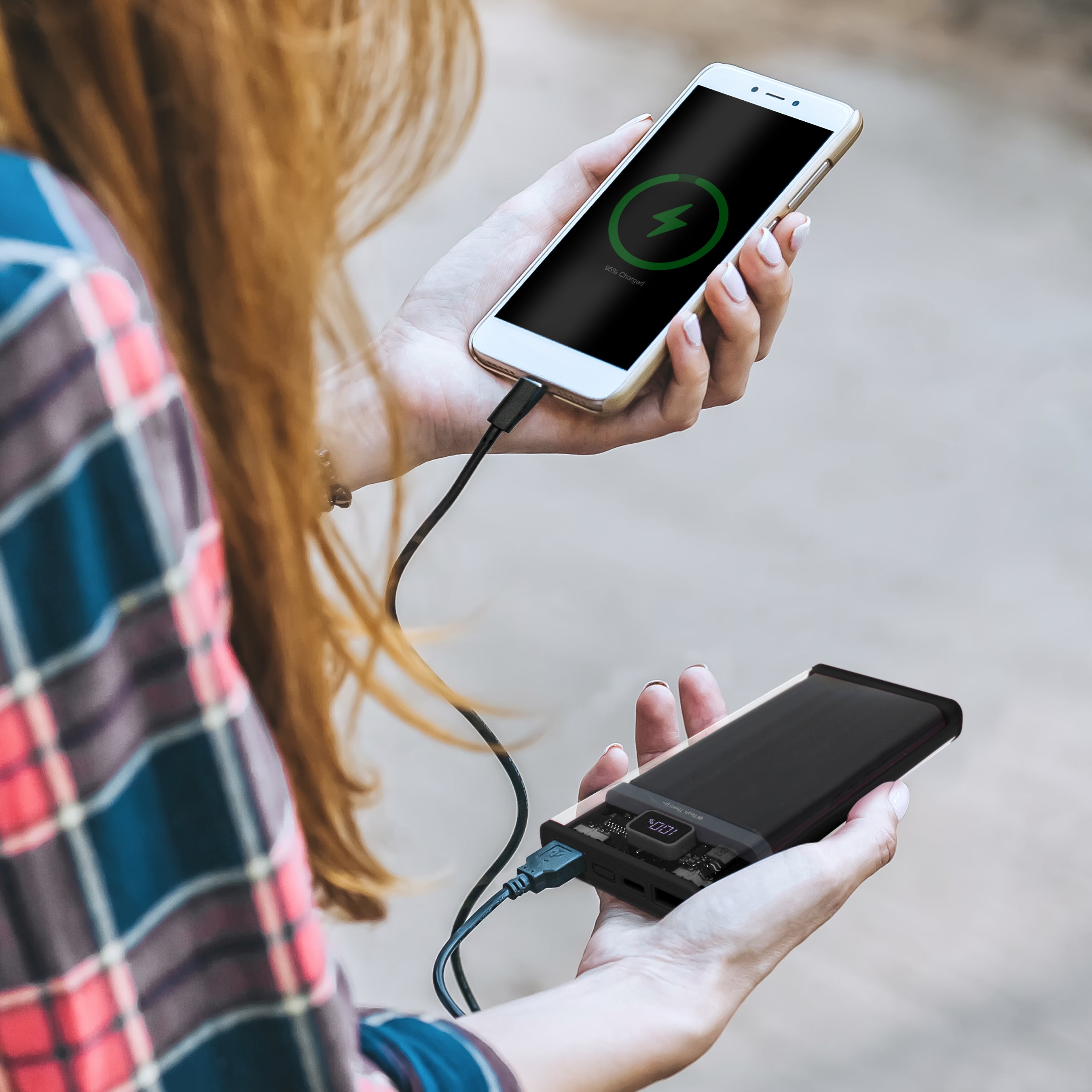 PowerBoost Crystal Clear 10,000mAh Dual USB Portable Battery – Aduro ...