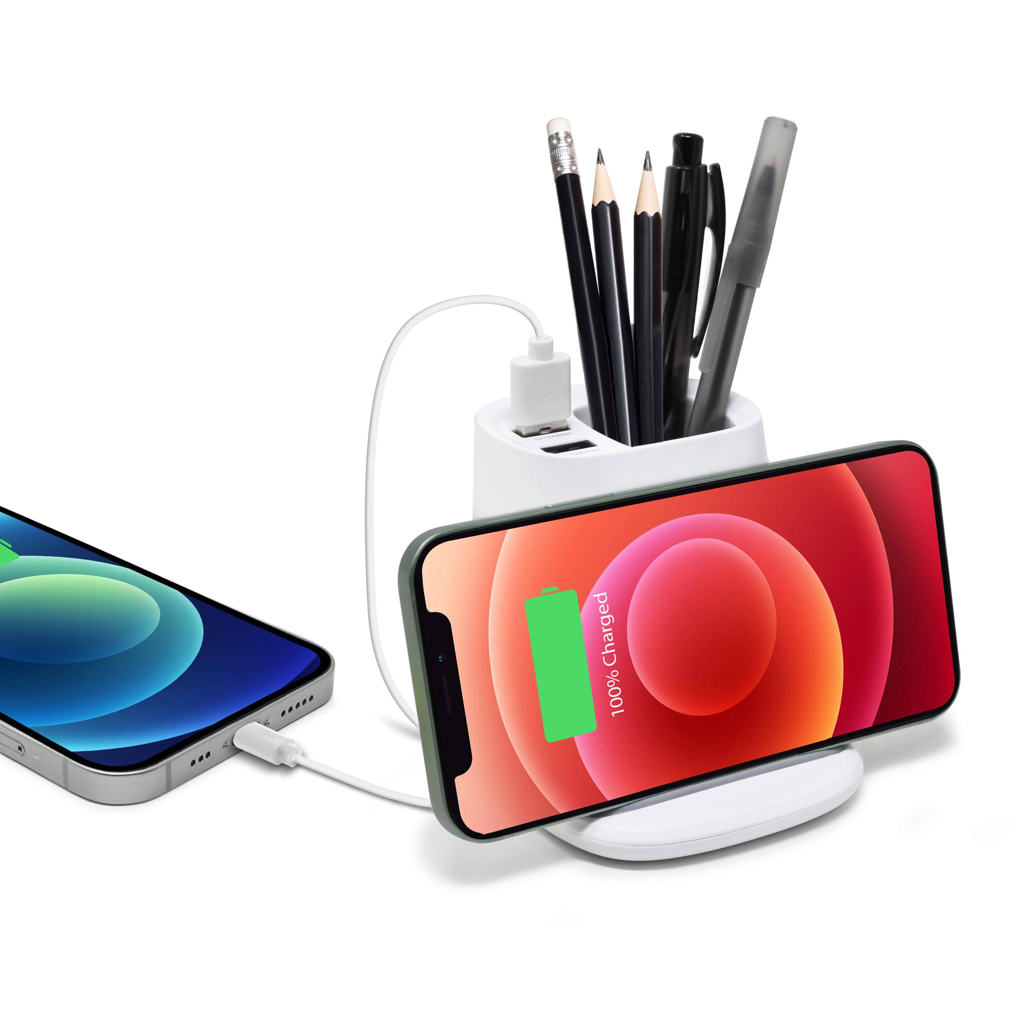 PowerUp Desktop Organizer Charging Station w/ Wireless Charging – Aduro ...