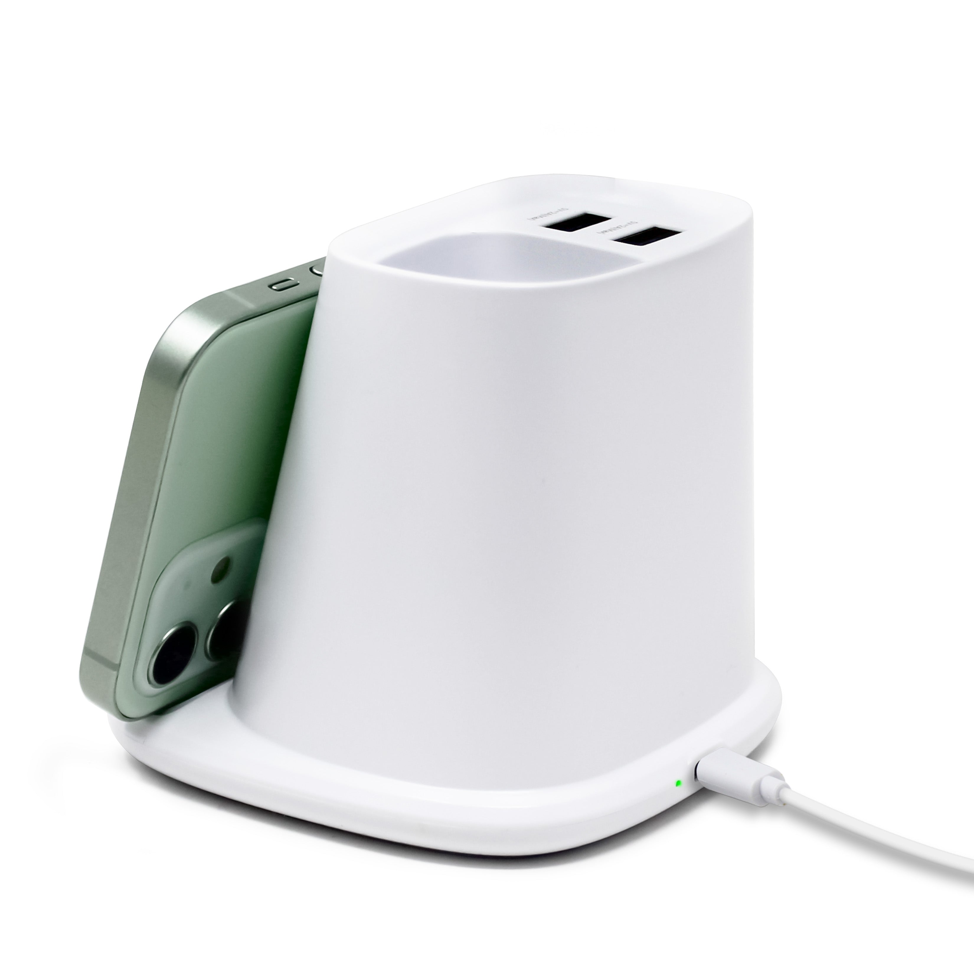 Tech Theory Desktop Organizer Charging Station with Wireless Charging ...