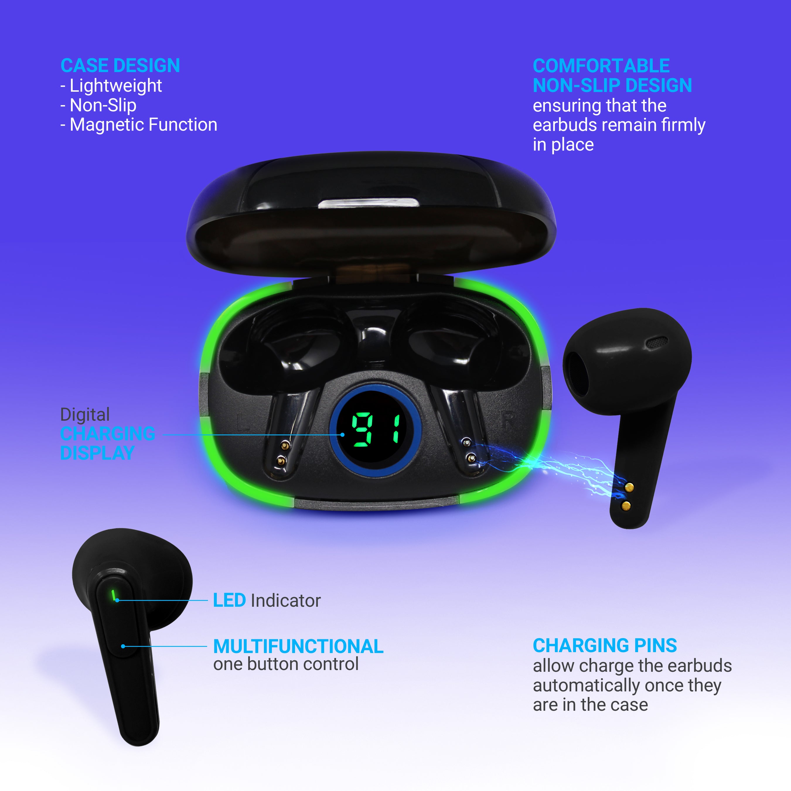 Tech Theory Glow Pro True Wireless Earbuds – Aduro Products