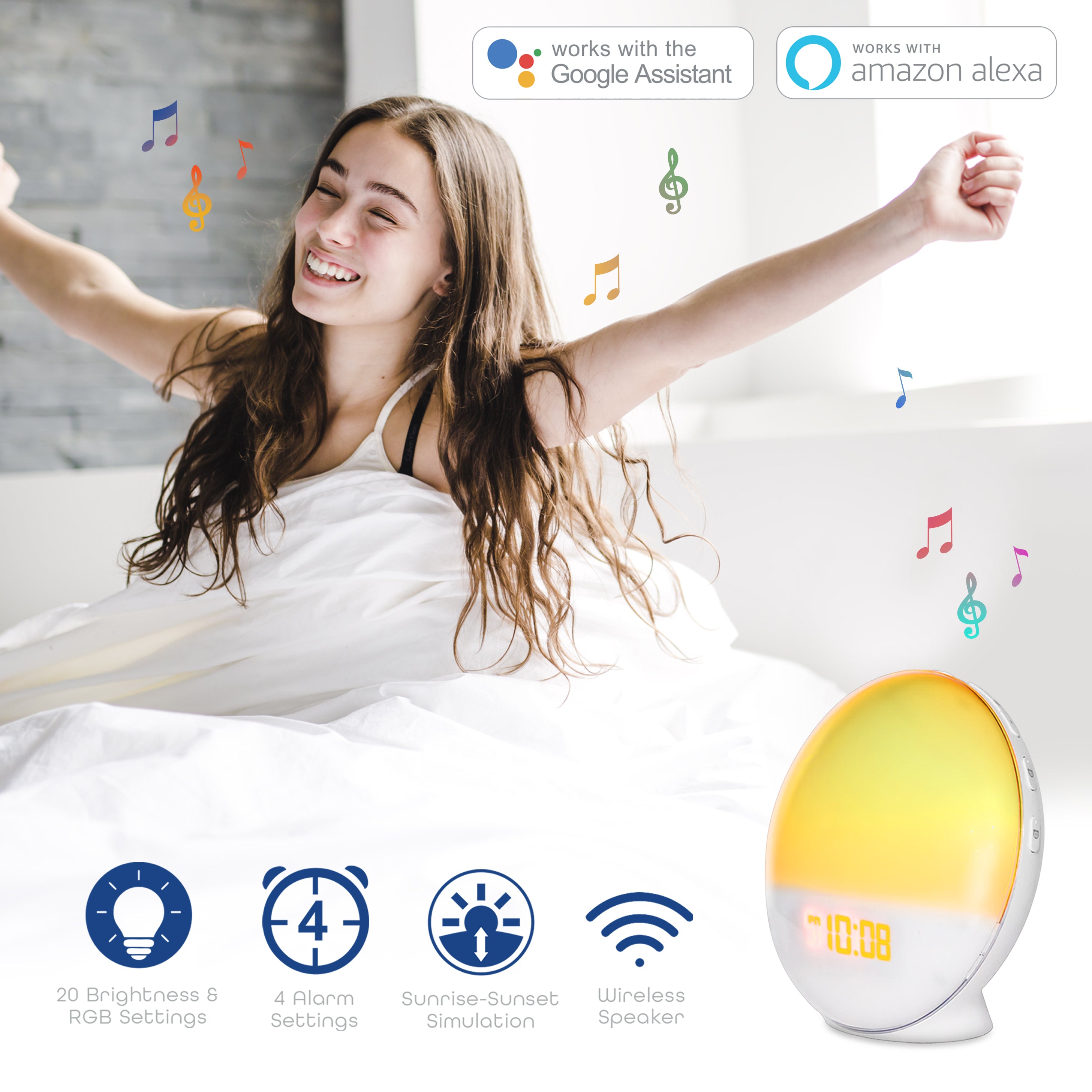 Tech Theory SmartClock Sunrise Simulation Alarm Clock – Aduro Products