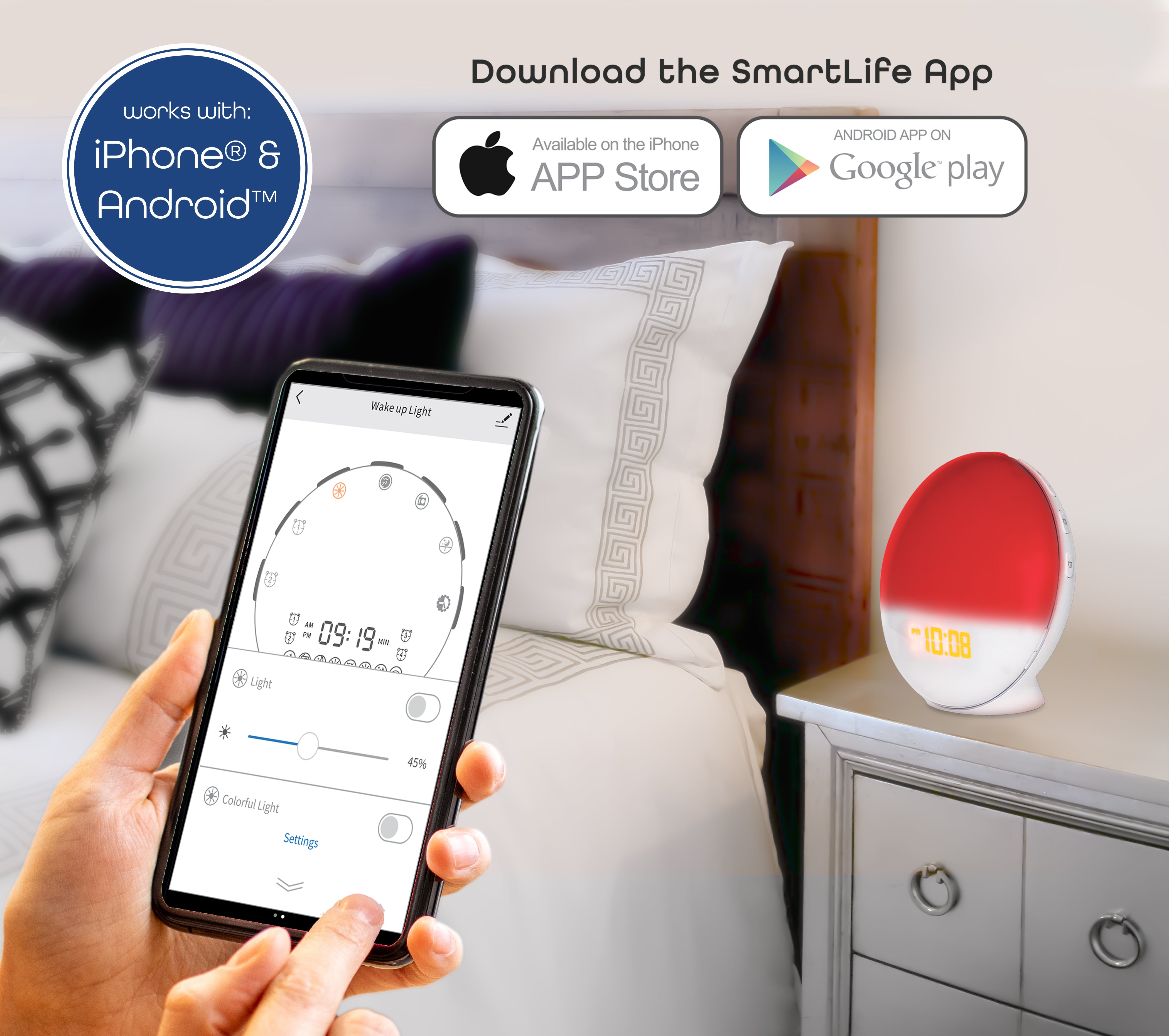 Tech Theory SmartClock Sunrise Simulation Alarm Clock – Aduro Products
