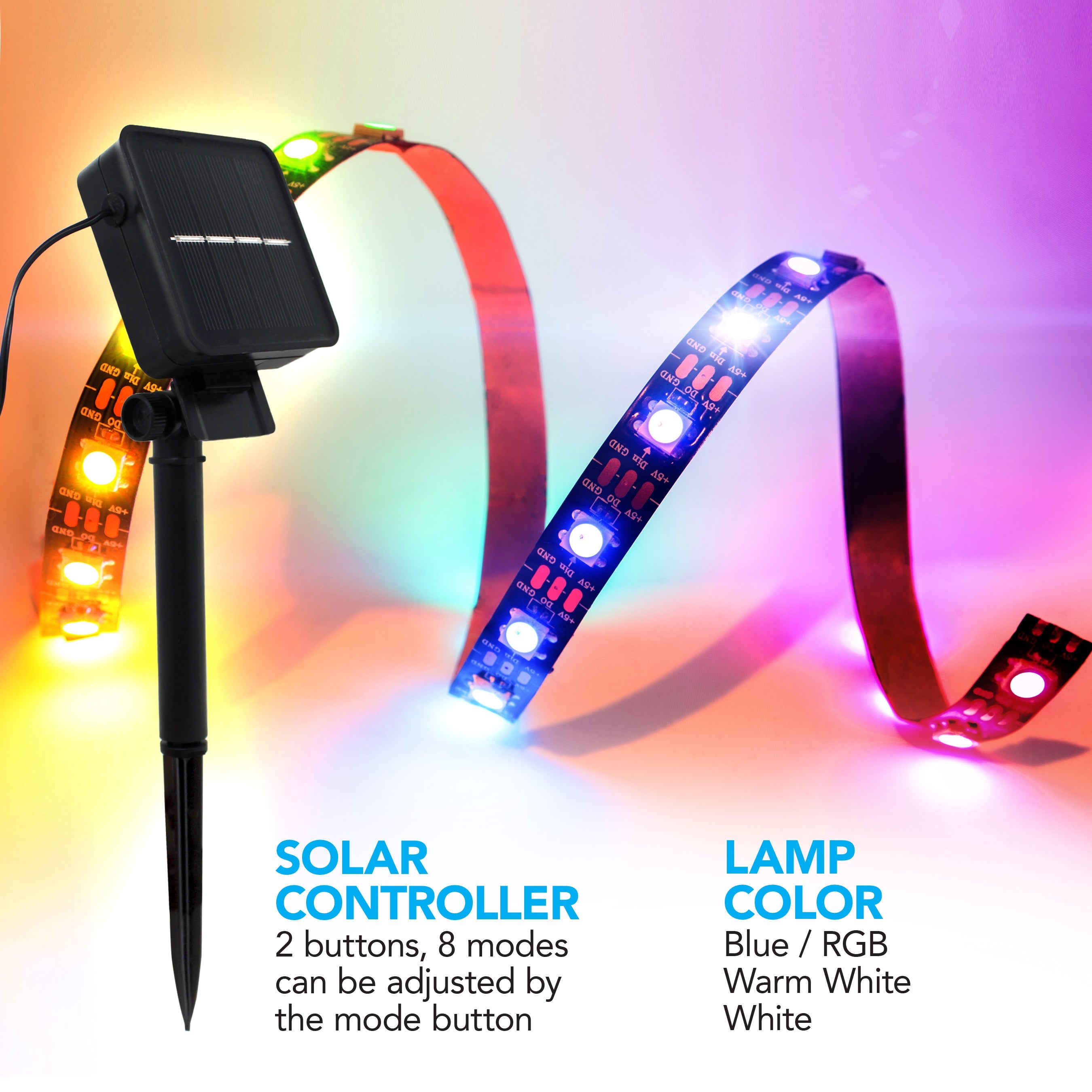 Aduro Solar Powered Outdoor LED Strip Lights – Aduro Products
